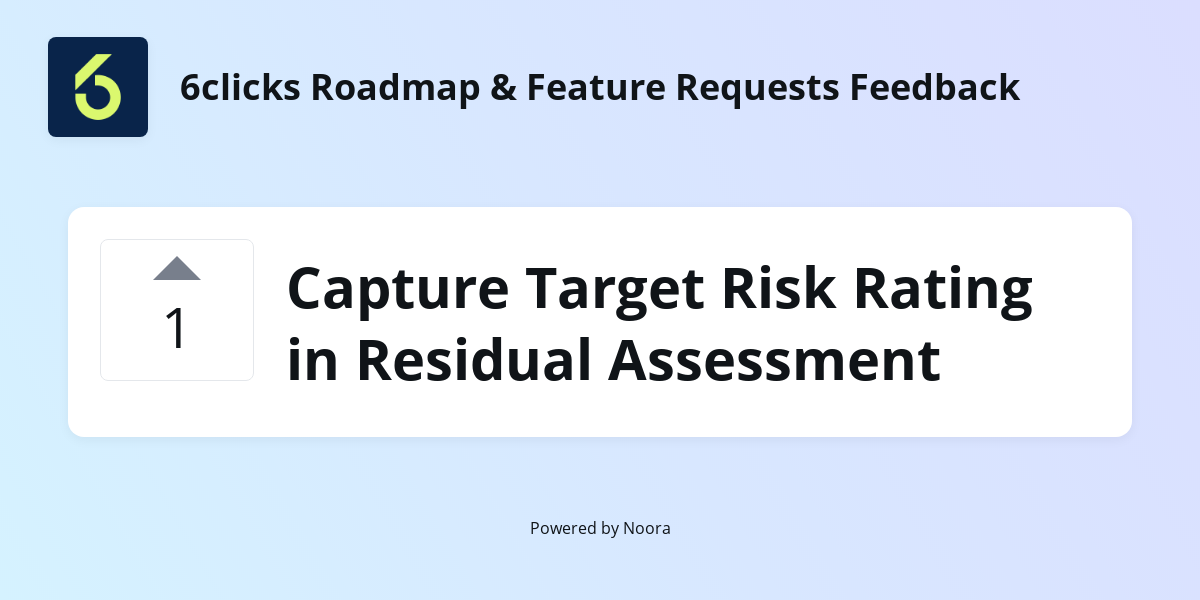 Capture Target Risk Rating in Residual Assessment | Feature Requests ...